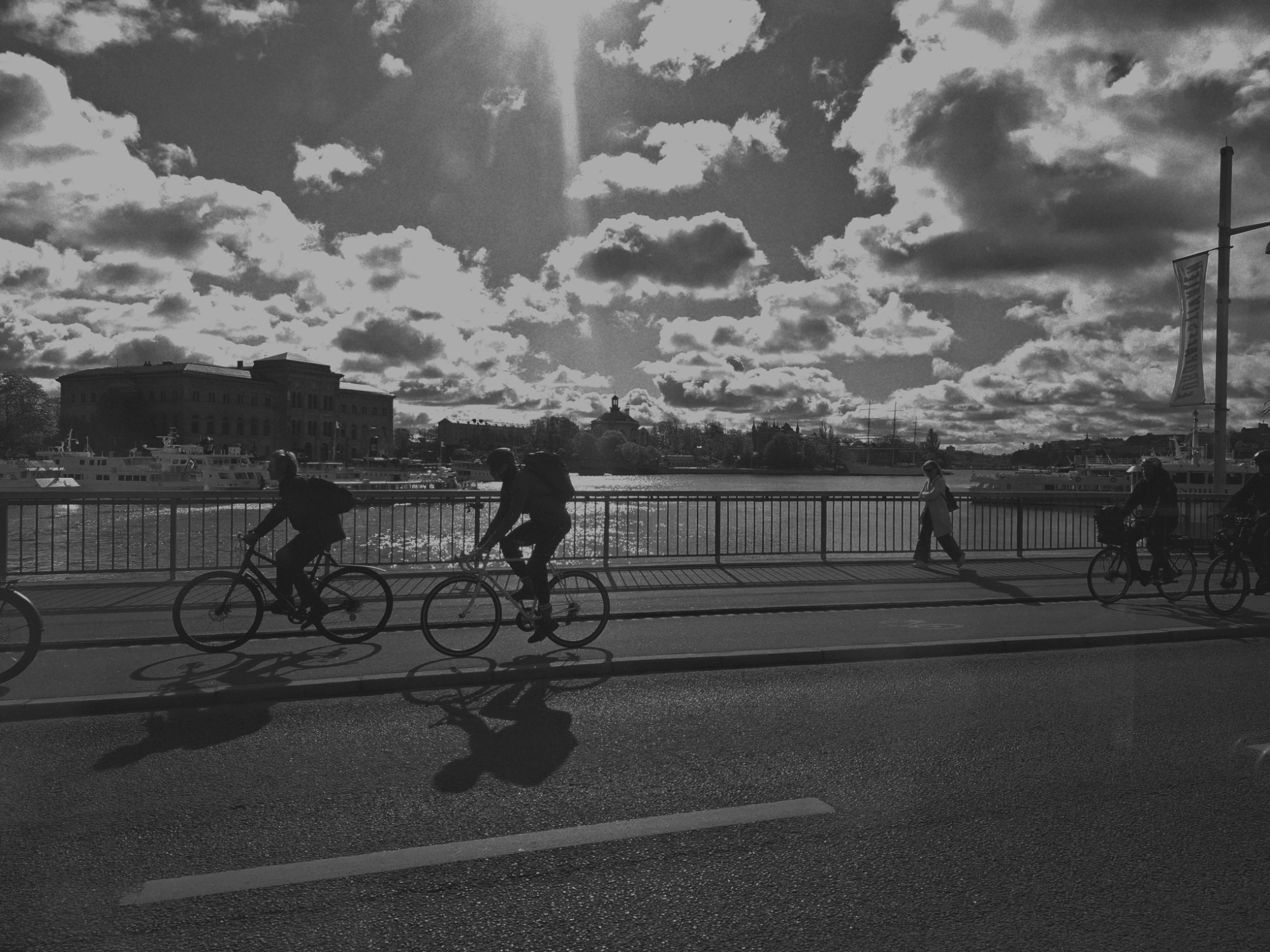 The bikers and the walker. | Yolanda and her creative scream